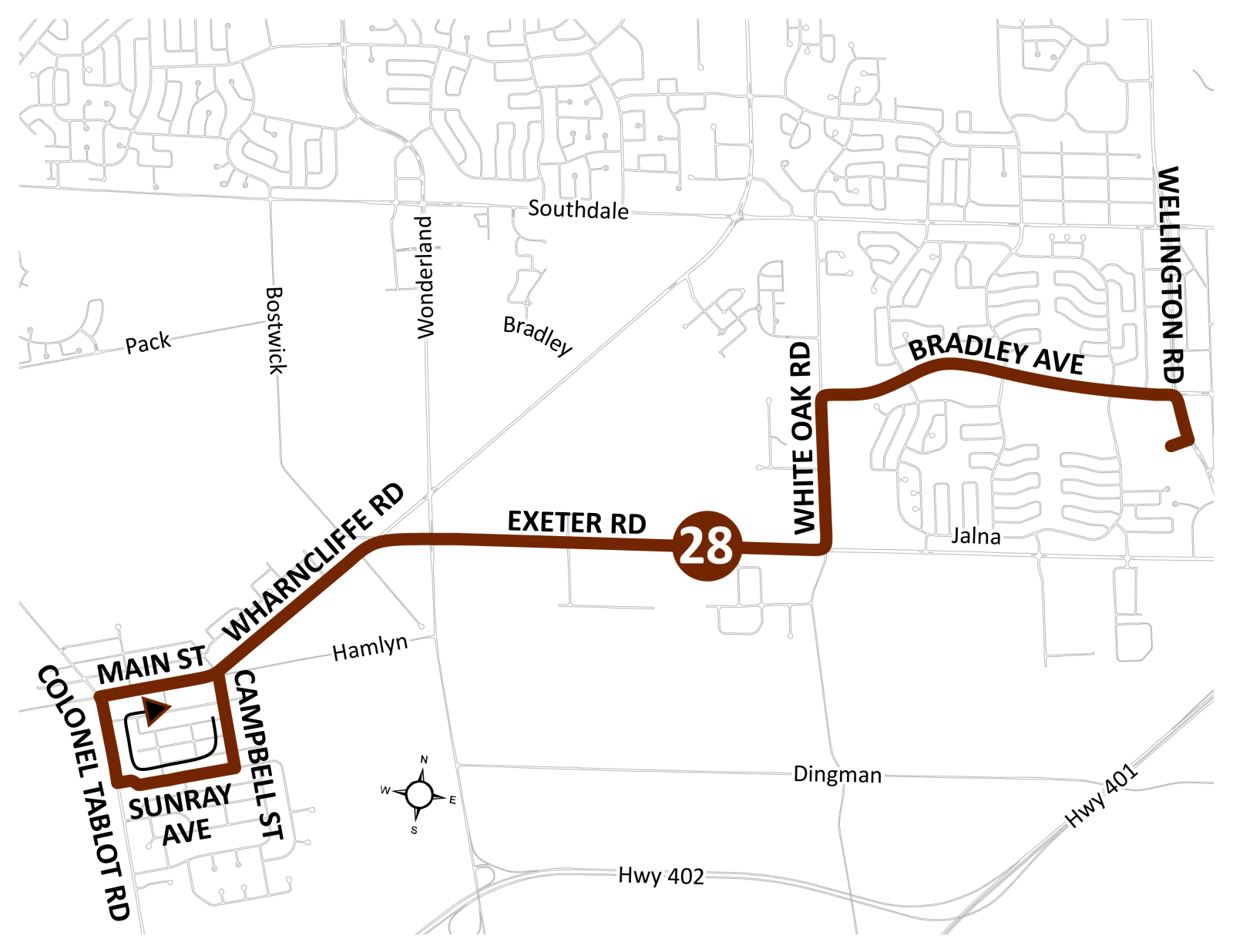 Route 28 Change – London Transit Commission