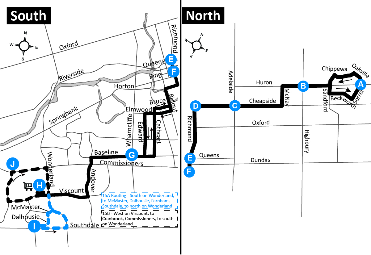 Route 15 – Huron Heights – Westmount Mall – London Transit Commission