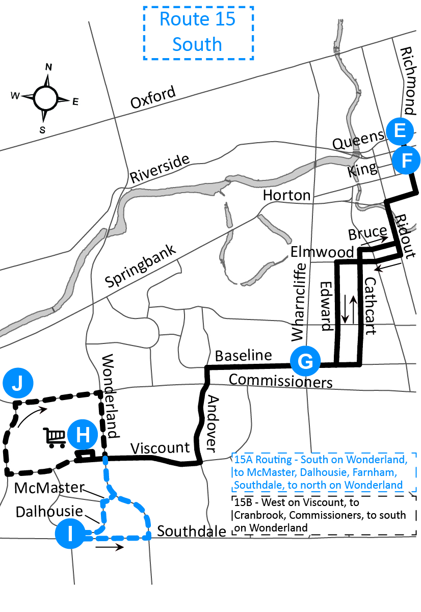 Route 15 – Huron Heights – Westmount Mall – London Transit Commission