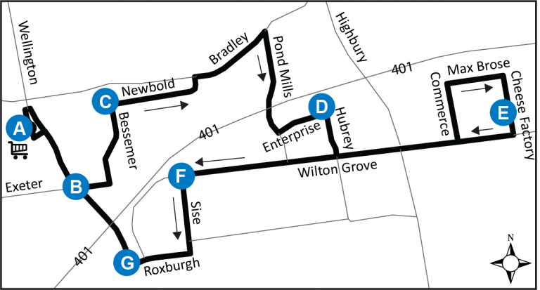 Route 30 – Cheese Factory Rd – London Transit Commission
