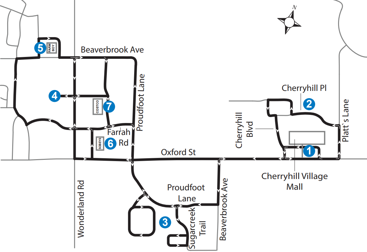 Route 54: Community Bus (Thursday) – London Transit Commission